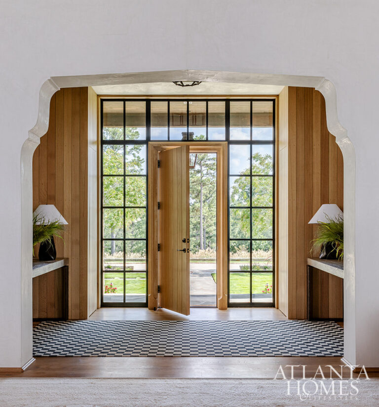 A Limestone Tower Anchors This Storybook Countryside Home in Newnan ...